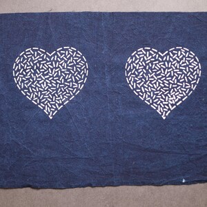 Heart Shape Stencil Sashiko Embroidery Template and Sampler - Etsy