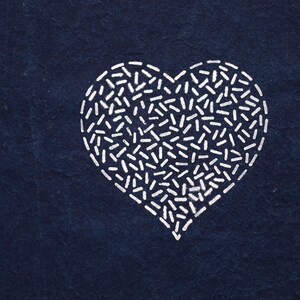 Heart Shape Stencil Sashiko Embroidery Template and Sampler - Etsy