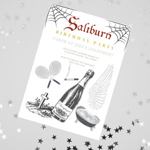 Saltburn Movie Invitation, Party Invite Template, Printable Invite ...