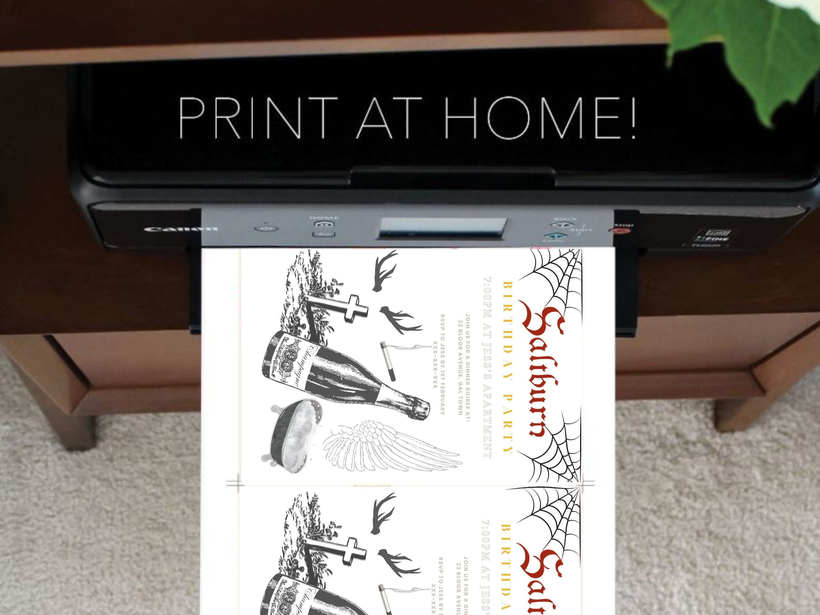 Saltburn Movie Invitation, Party Invite Template, Printable Invite ...