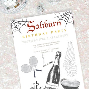 Saltburn Movie Invitation, Party Invite Template, Printable Invite ...