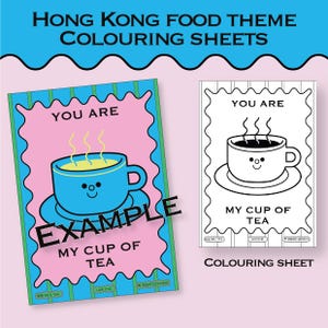 Hong Kong Food Colouring Sheet - 5 Pages , Cute & Education Colouring ...