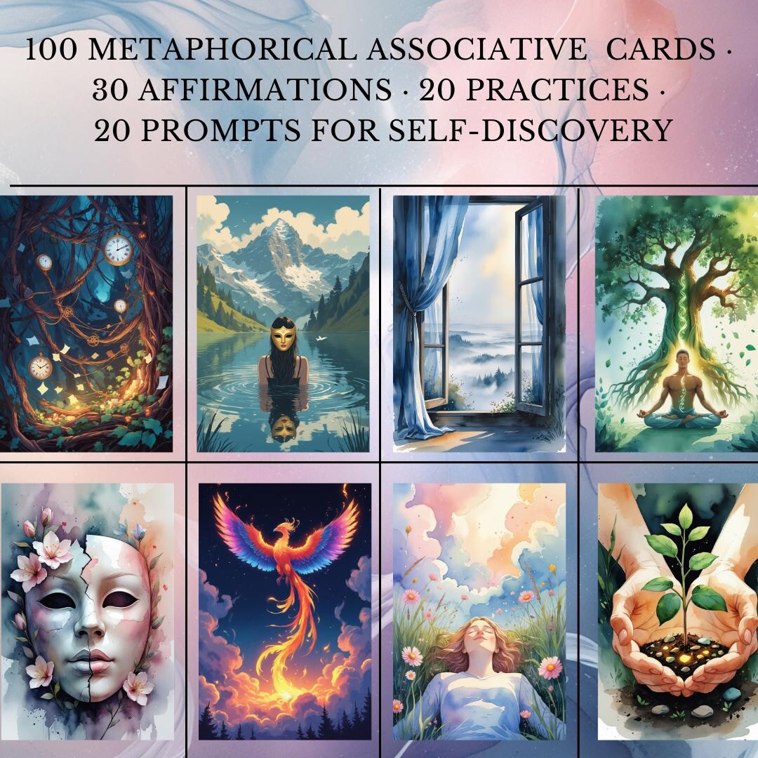 Self-discovery Card Deck PDF – Printable Metaphorical Associative ...