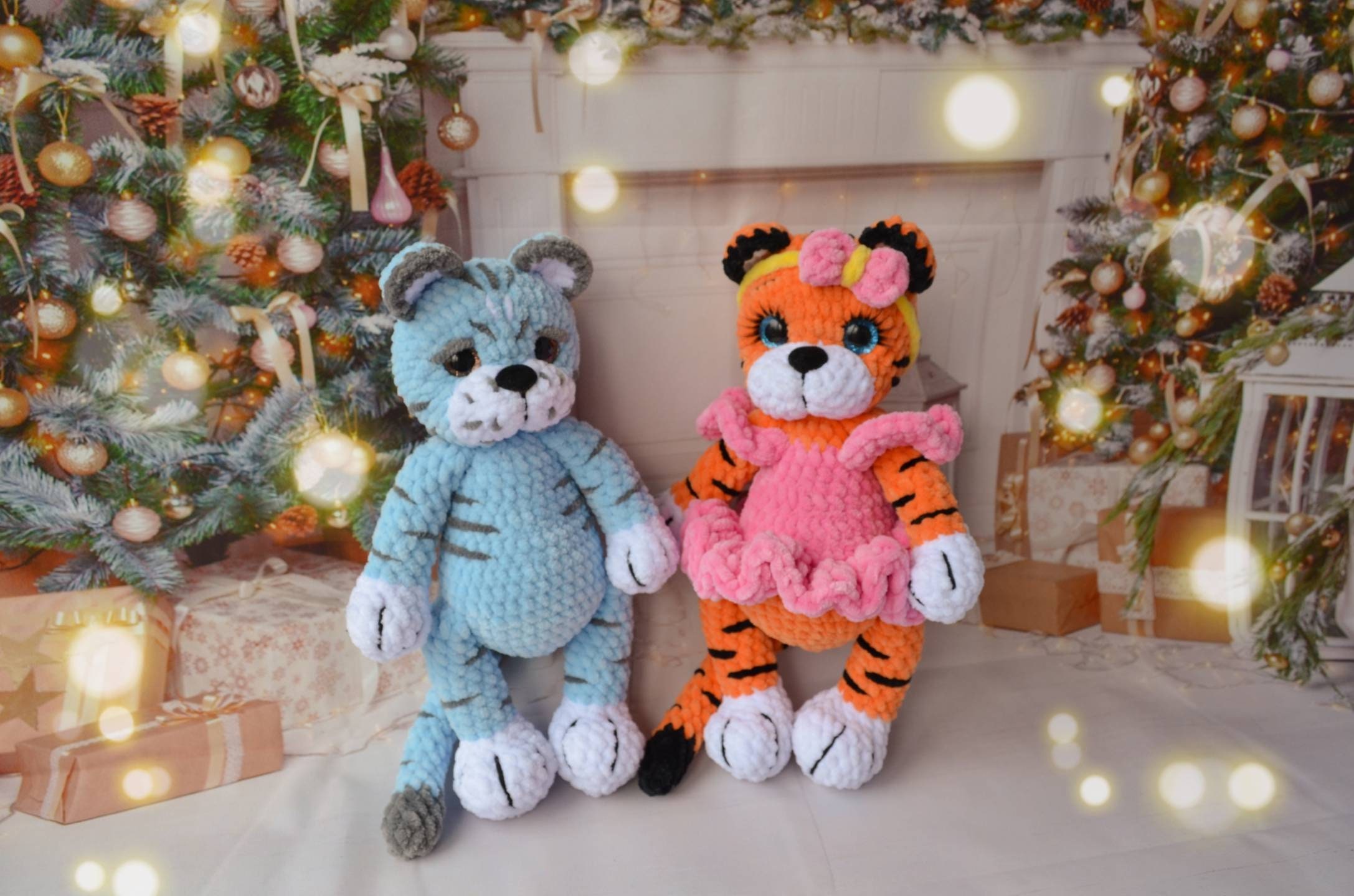 Tiger Crochet Pattern PDF English Plush Stuffed Tiger | Etsy UK