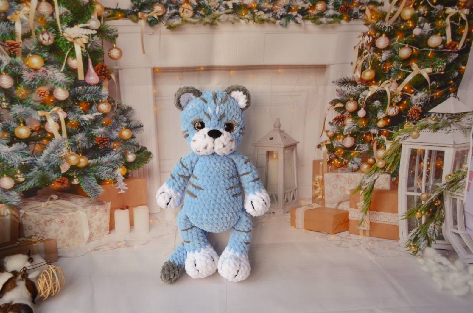 Tiger Crochet Pattern PDF English Plush Stuffed Tiger - Etsy UK