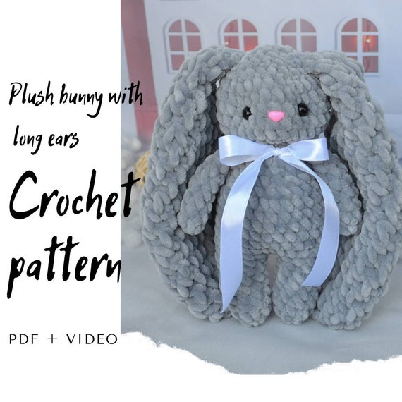 Crochet Bunny Pattern PDF Mini Bunny Long Ears. Amigurumi - Etsy