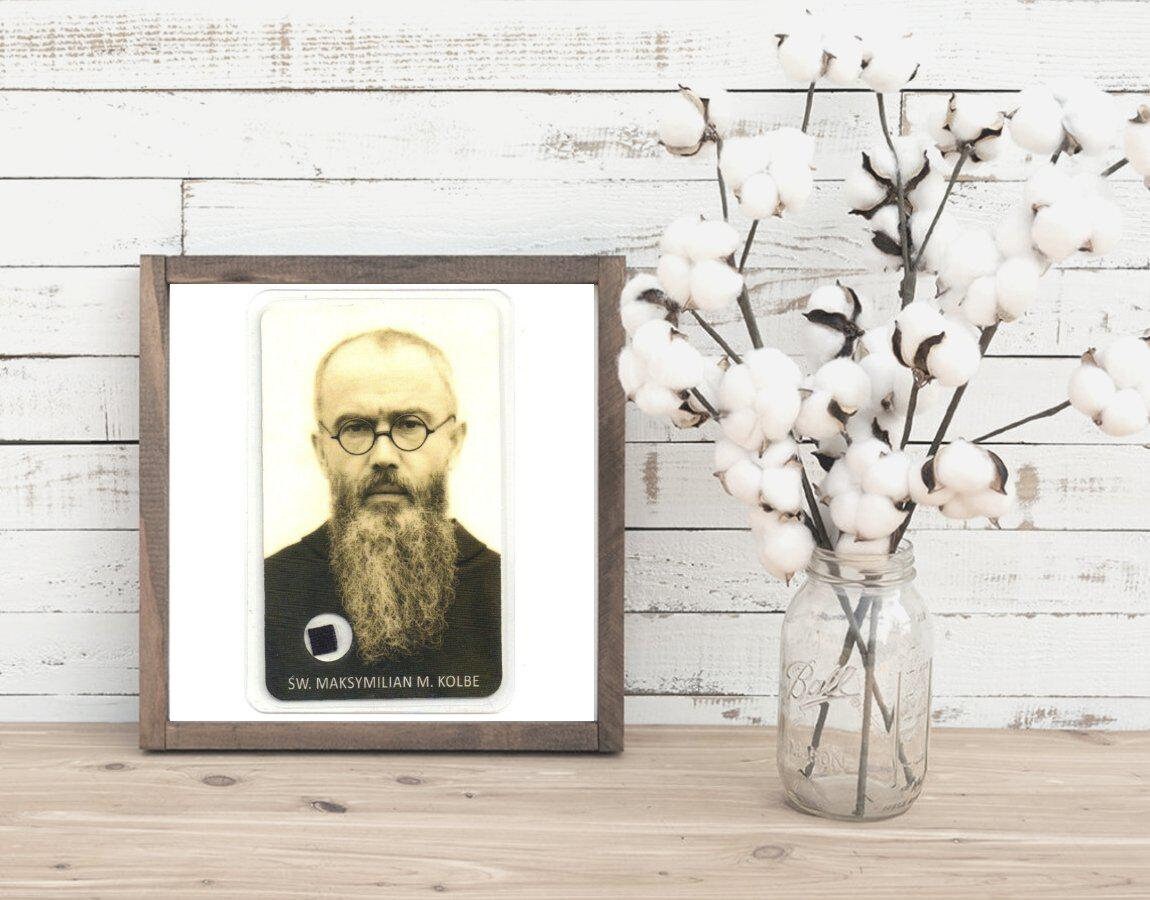 Relic Card Reliquary St. Maximilian Maria Kolbe Relic - Etsy