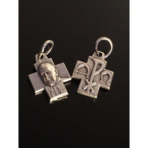 2X Tiny Chi Rho Cross Blessed by Pope Francis Medals - Etsy