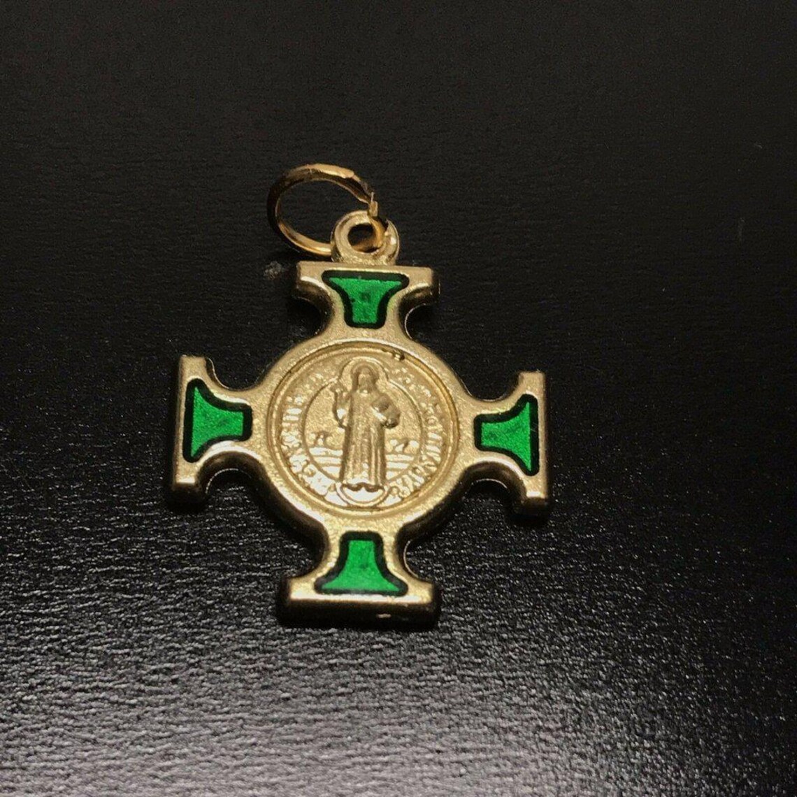 St. Benedict Medal - Celtic Cross Blessed by Pope - Pendant - San ...