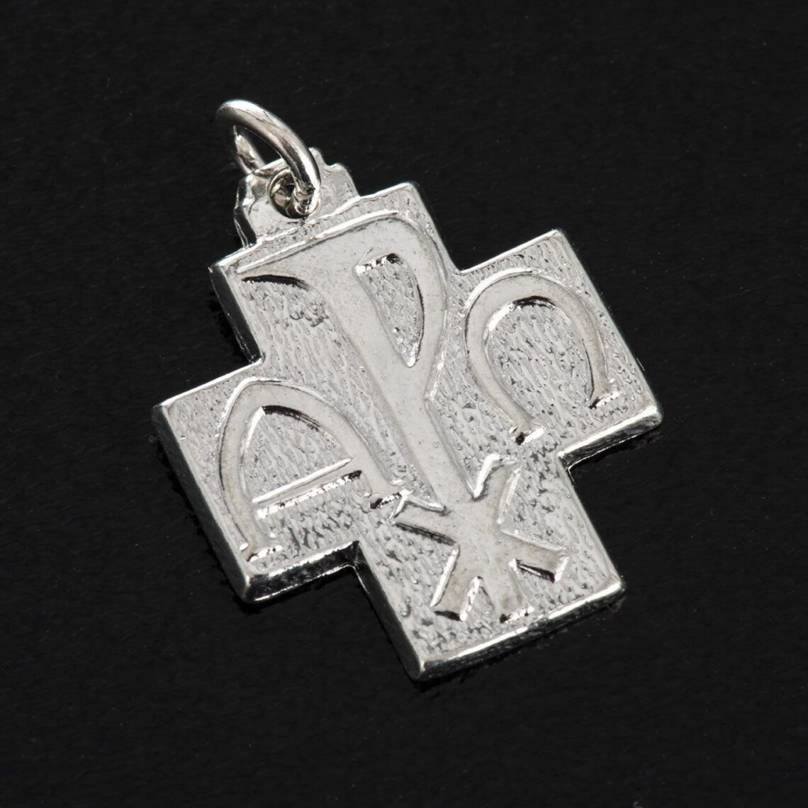Chi Rho Sterling Silver 925 Cross Crucifix Pendant Blessed | Etsy