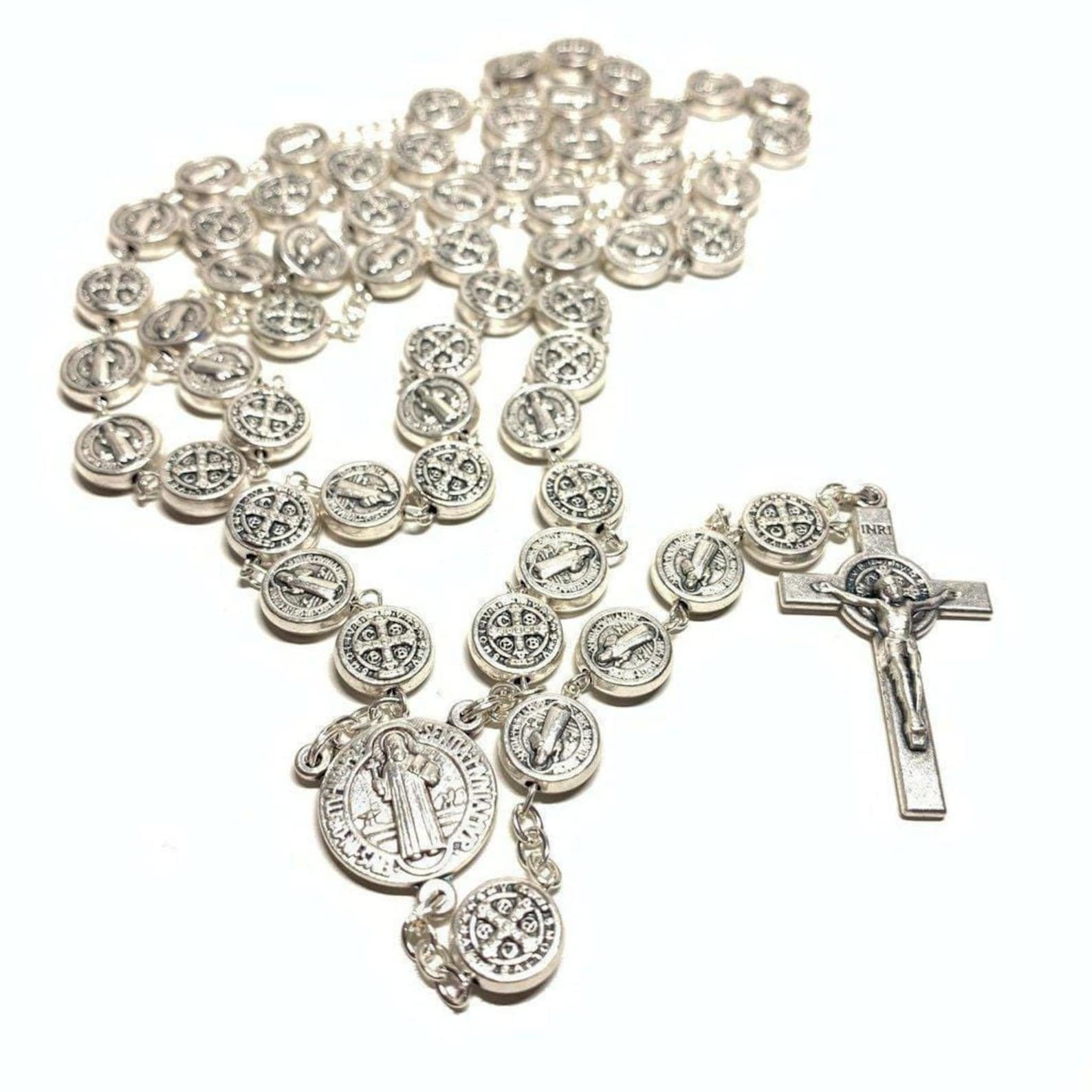 Saint St. Benedict Rosary exorcism blessed by Pope rosario - Etsy