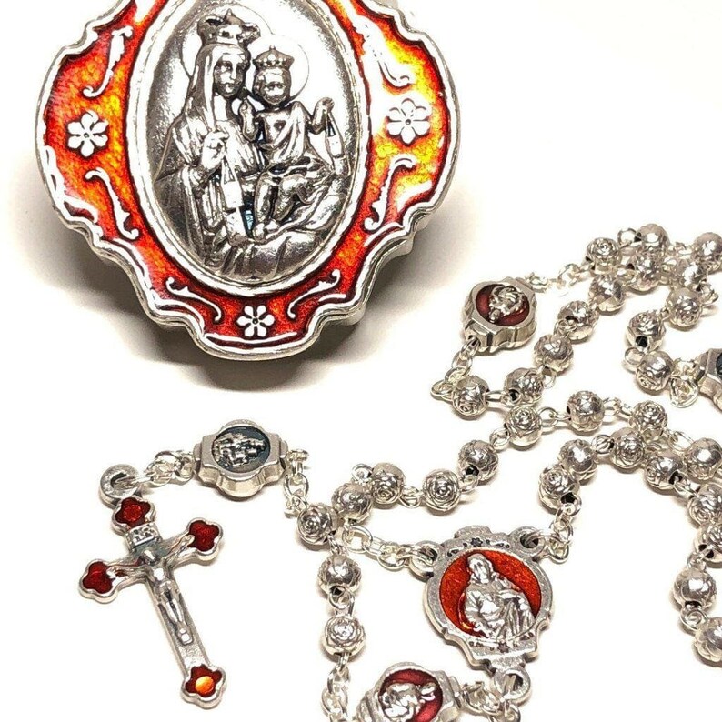 Blessed Virgin Mary Our Lady tiny Rosary Blessed by Pope - Etsy