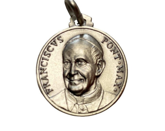 Pope Francis Medal 925 Sterling Silver Pendant Catholic Charm - Etsy