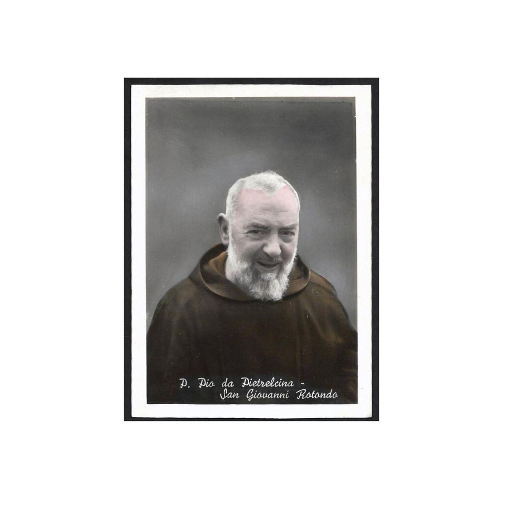 St. Padre Pio - Vintage Photo - Saint Father Pio Picture - Etsy