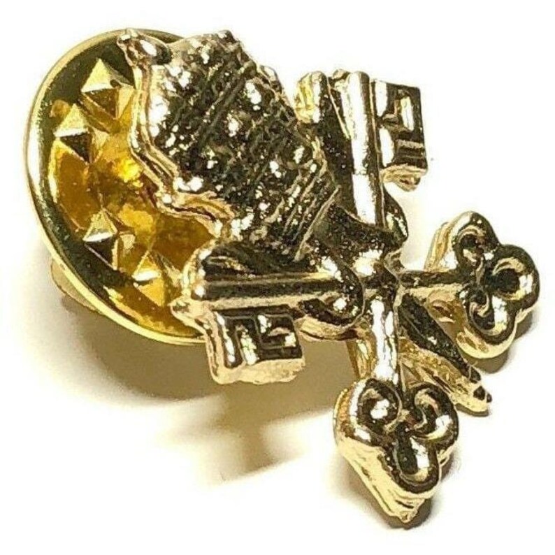 Holy See Coat of Arms Pin Catholic Tie Tack Jacket Lapel - Etsy