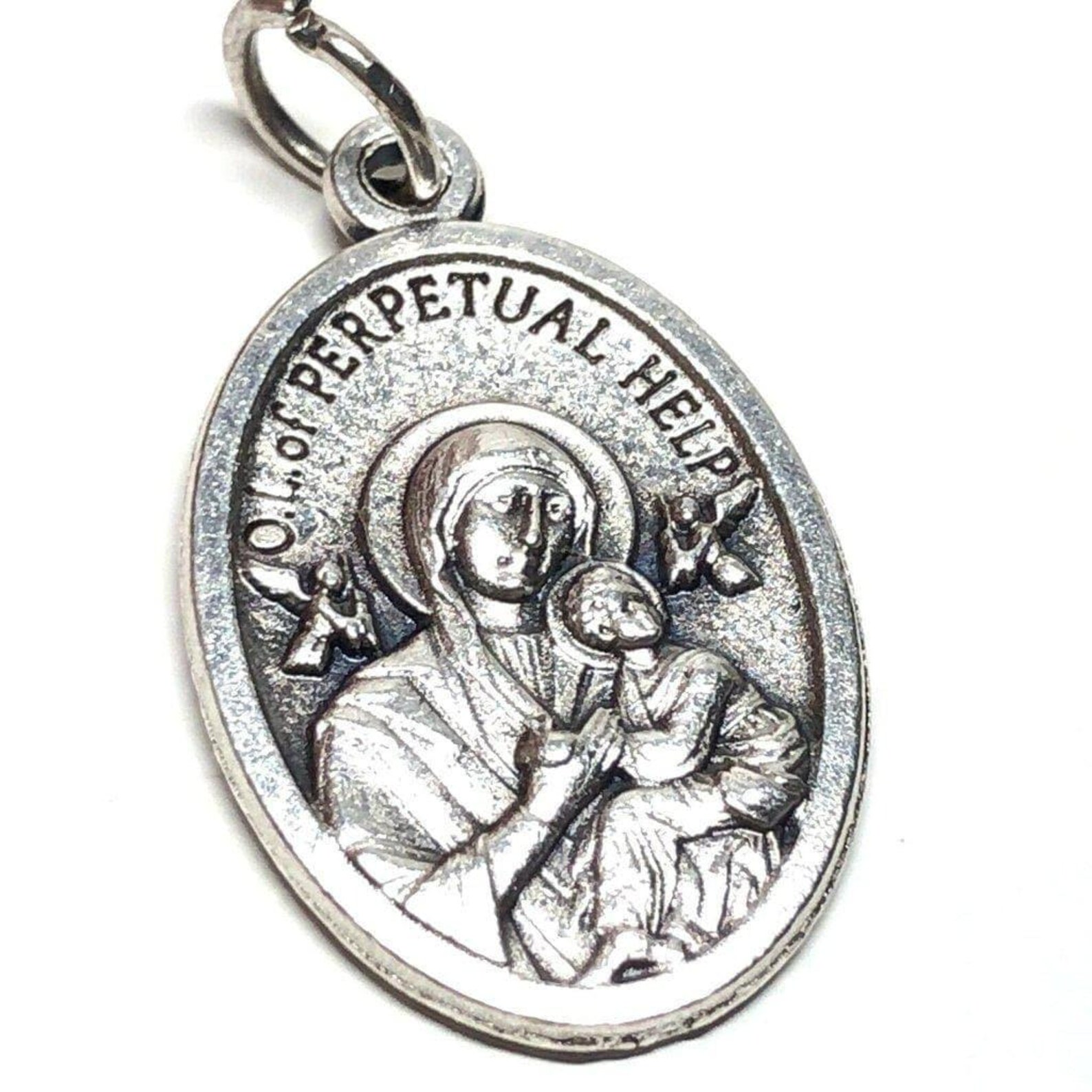 Our Lady Perpetual Help - Charm Medal Pendant - Blessed by Pope - Etsy