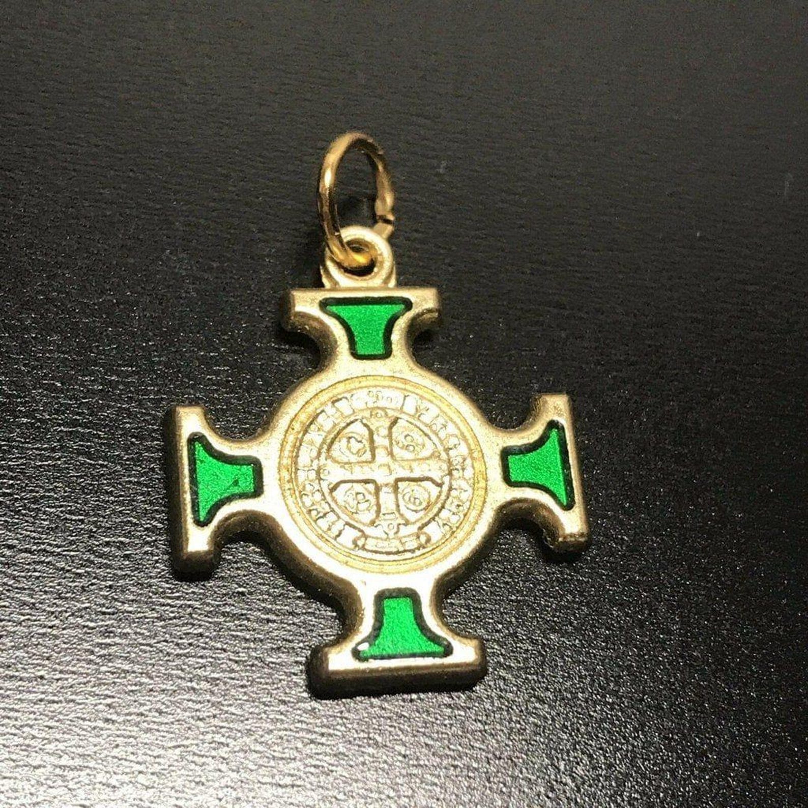 St. Benedict Medal - Celtic Cross Blessed by Pope - Pendant - San ...