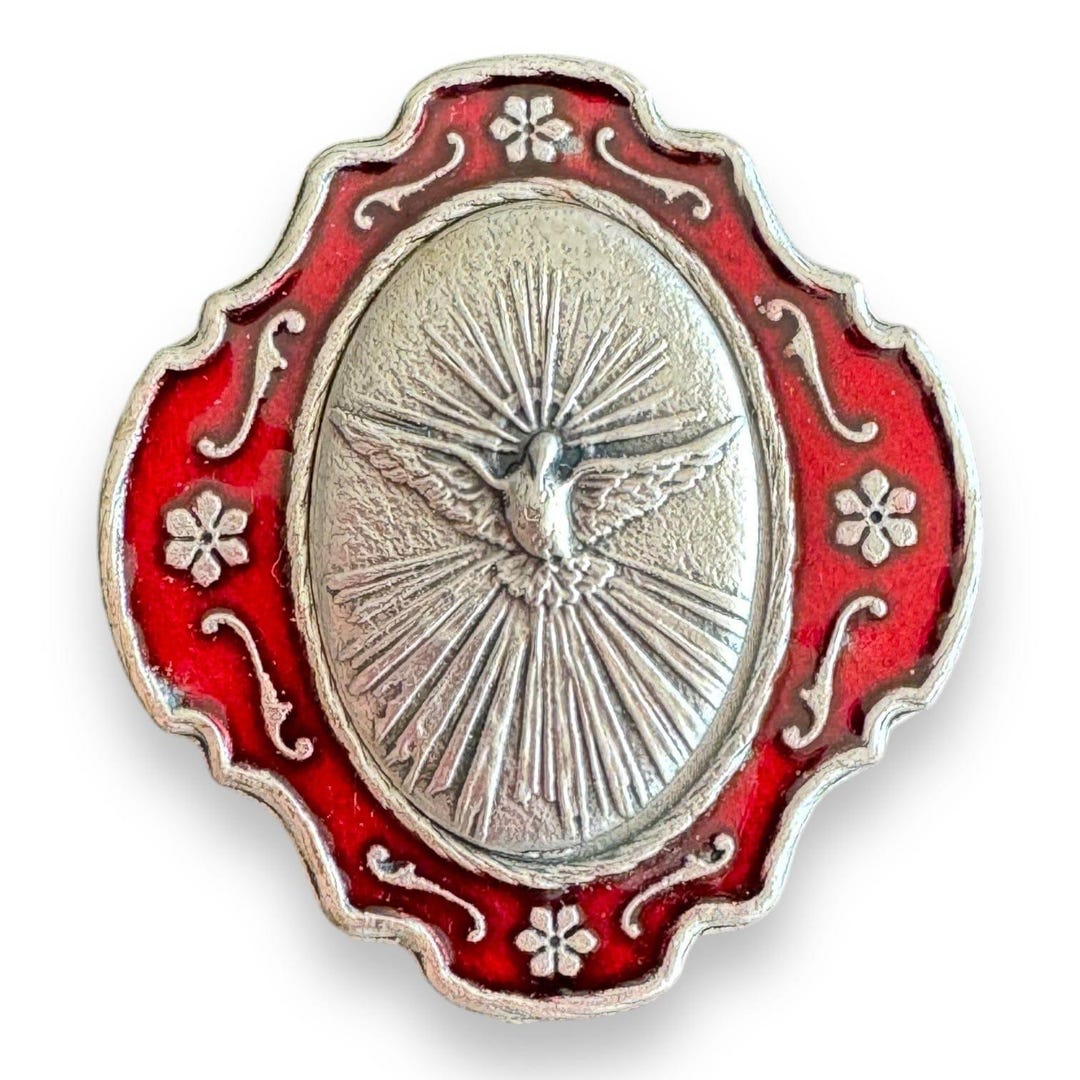 Red Holy Spirit Tiny Rosary With Dove Box – Blessed in Rome - Etsy