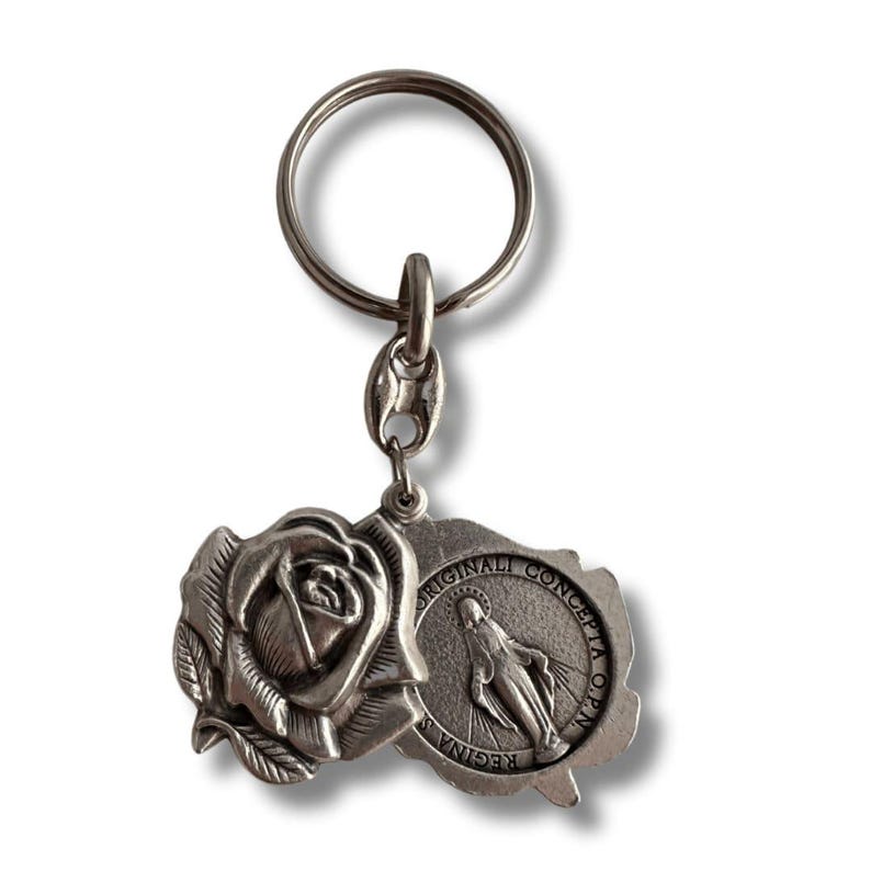 Miraculous Medal Key Fob | Key Ring | Exorcism | Key Chain Blessed by ...