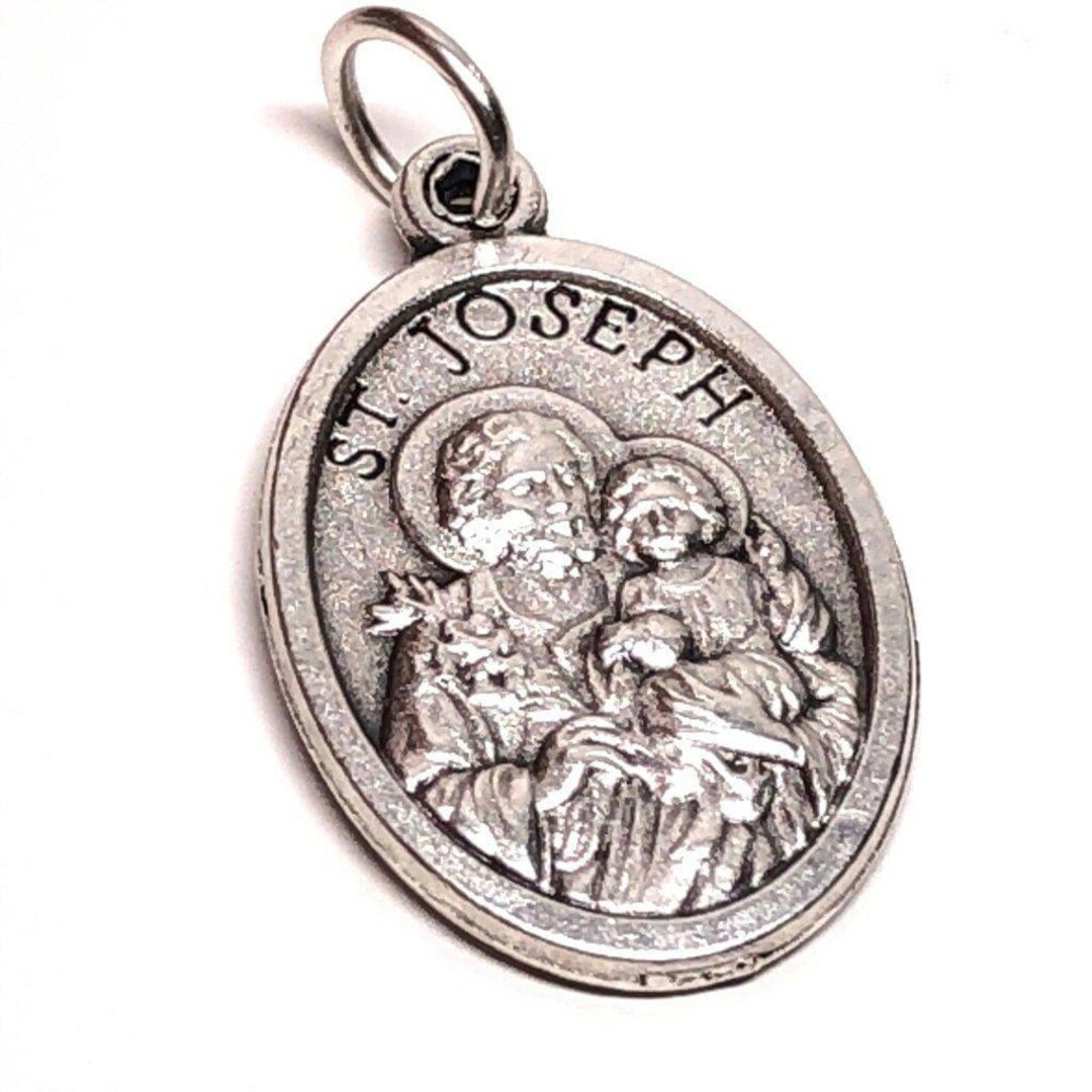 Sacred Holy Family & Saint Joseph Medal - Pendant - Charm Blessed by ...