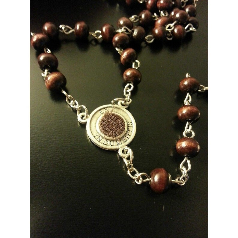 San Padre Pio Rosary Blessed by Pope Benedict 2nd Class Relic | Etsy