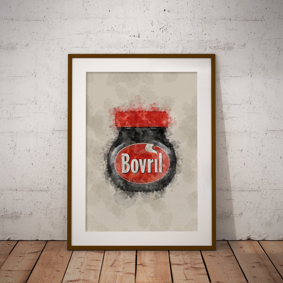 Bovril Watercolour Giclee Print, Drawing, Watercolour, Illustration ...