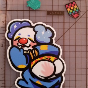 3 Spanky Clown Sticker VINYL MATTE - Etsy