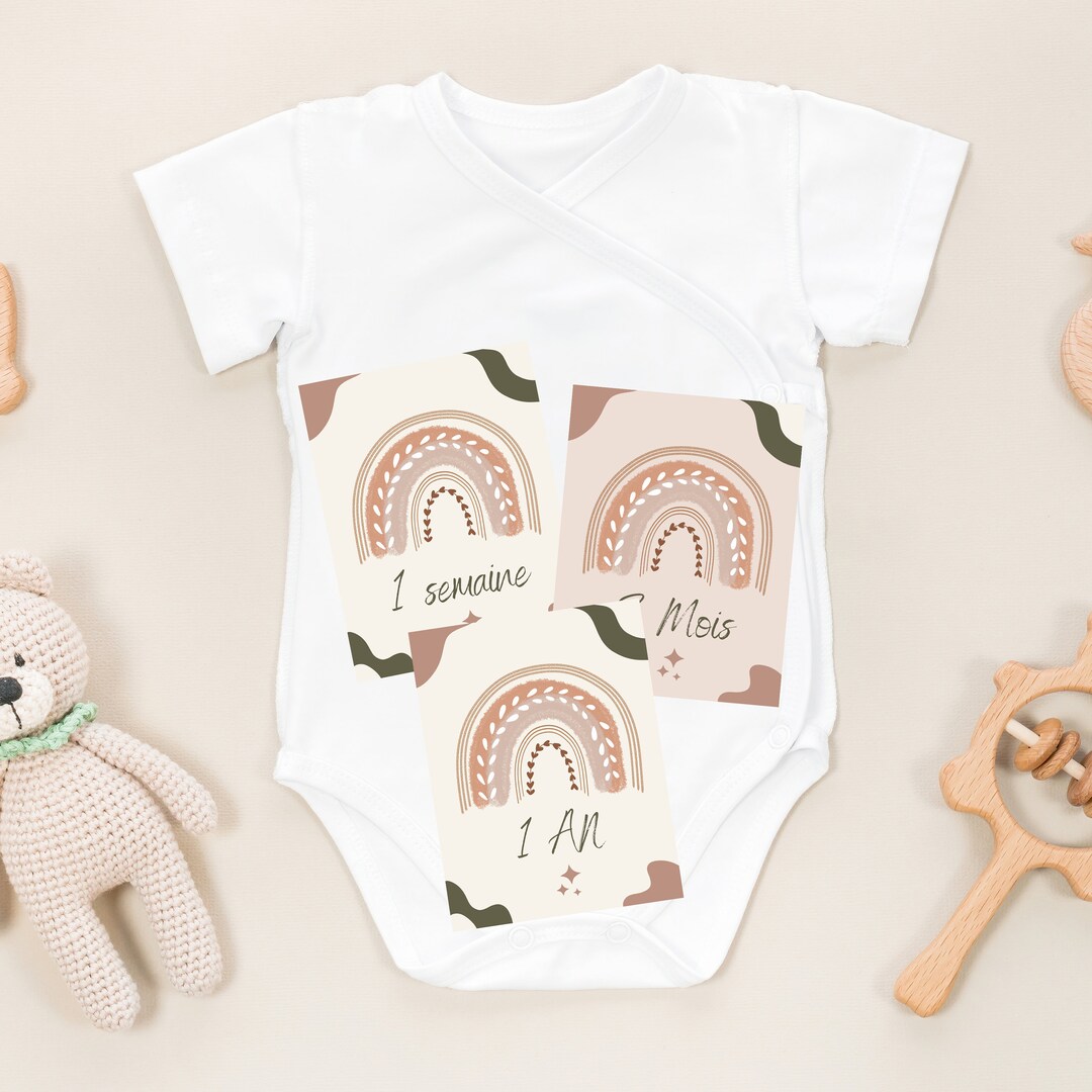Baby Evolution Card, Baby Milestones Card, Photo Memories, Birth Gift ...