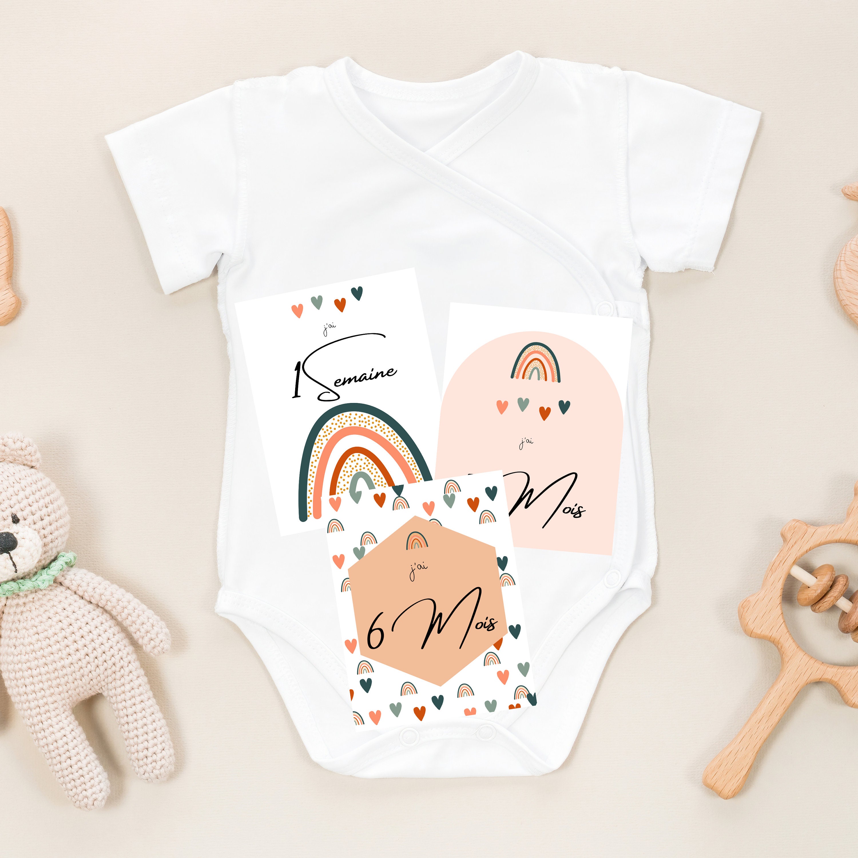 Baby Evolution Card, Baby Milestones Card, Photo Memories, Birth Gift ...