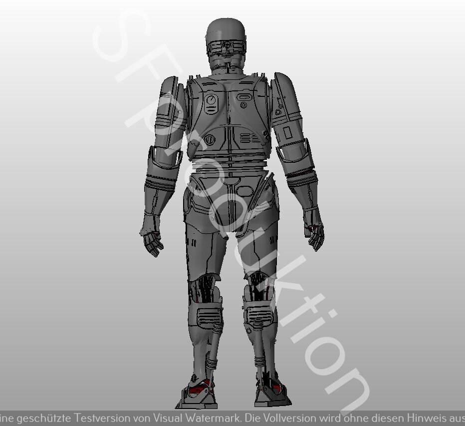 Robocop STL archivo imprimible lifesize figura kit / kit | Etsy