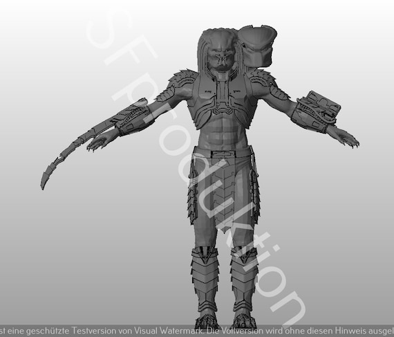 Predator STL Files Printable // Figure Replica / Lifesize // | Etsy