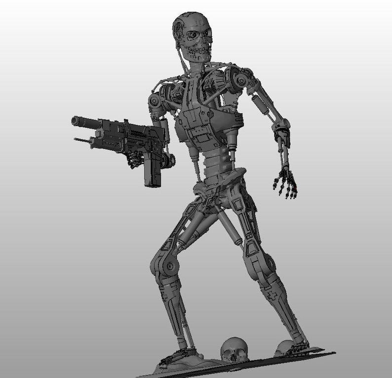 T2 Terminator T800 Endoskeletton 1:1 Lifesize STL File - Etsy UK