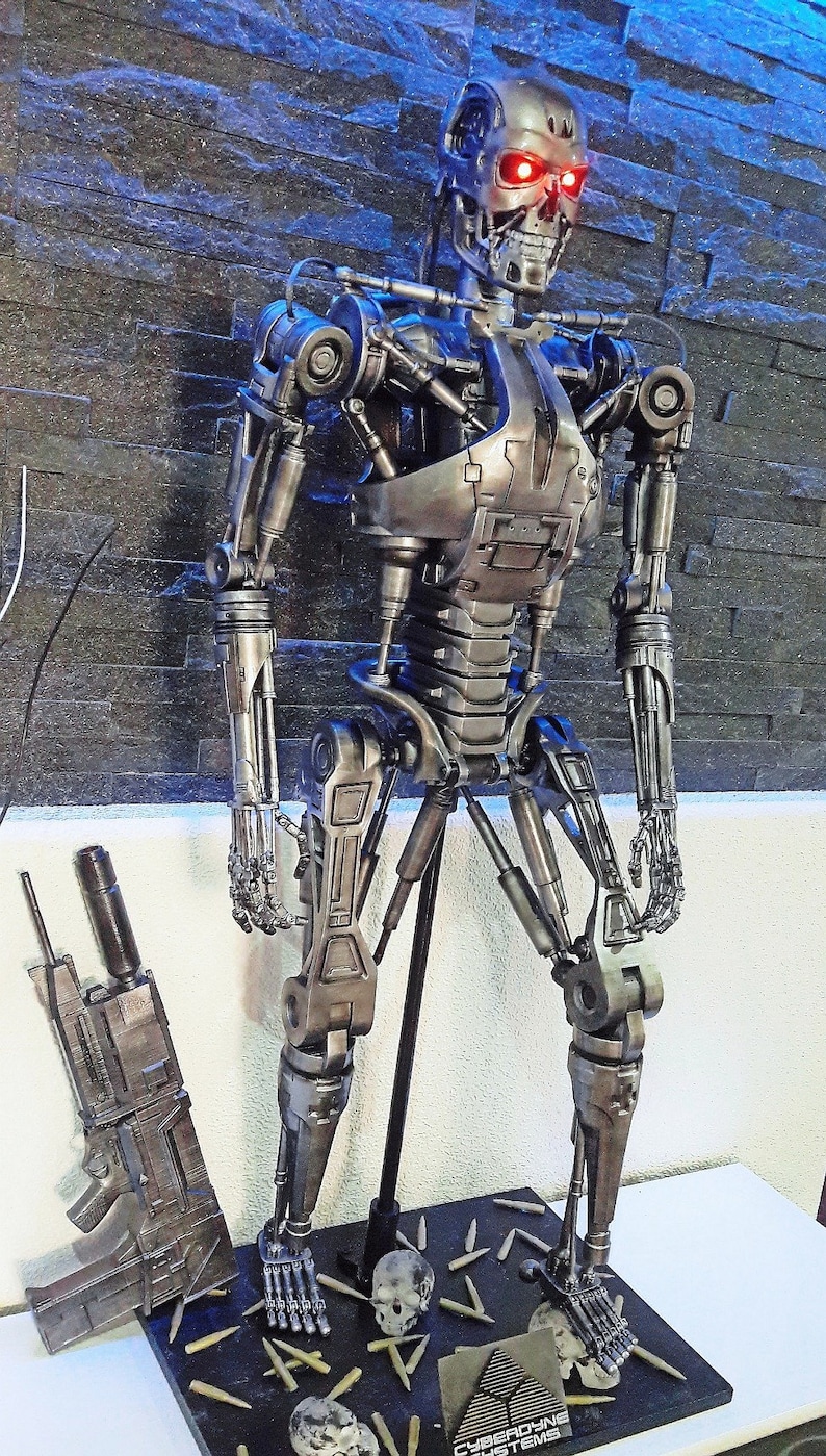 T2 Terminator T800 Endoskeletton 1:2 Halfsize Kit Movable // - Etsy