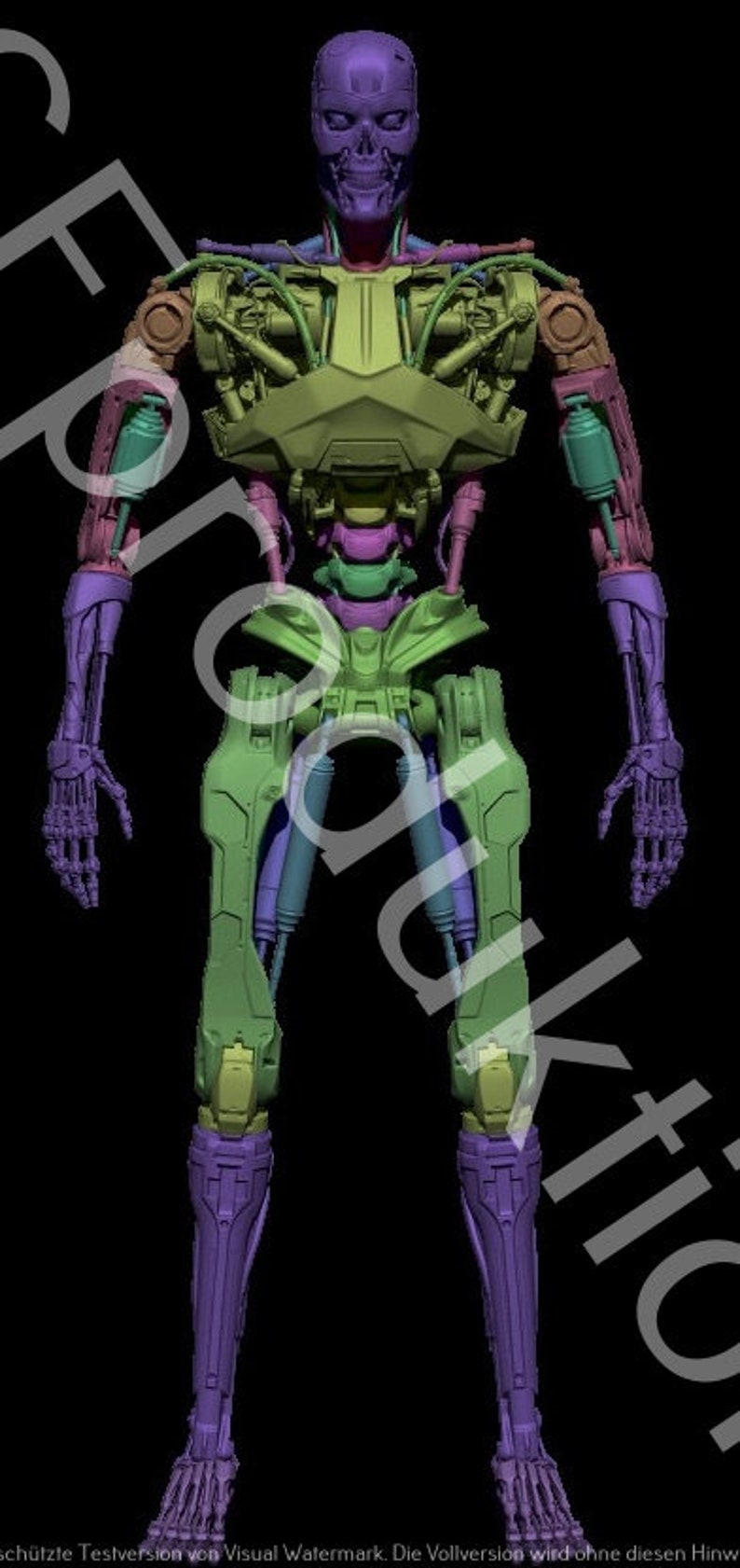 Genisys Terminator T800 Endoskeletton 1:1 Lifesize STL File - Etsy