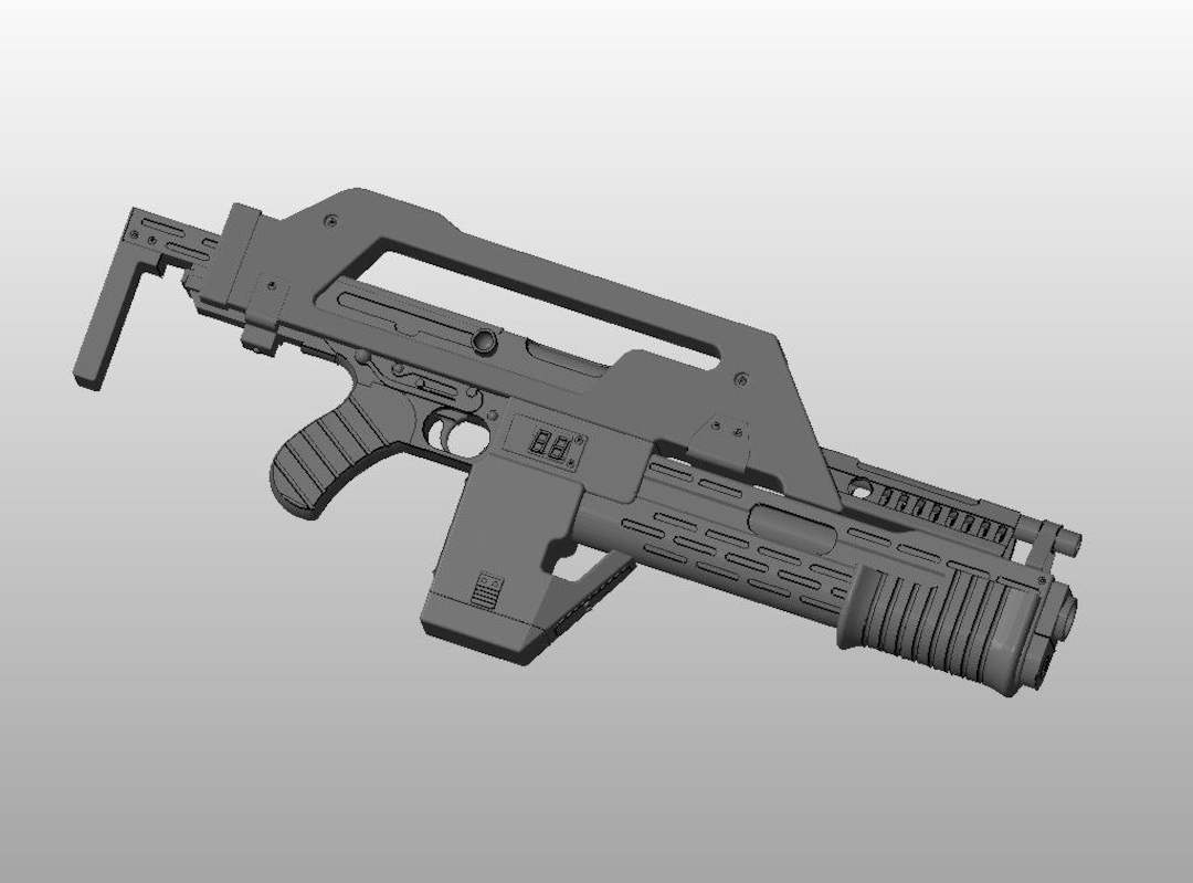 Aliens, Pulse Rifle STL // 1.1 Scale //digital Download STL Files // 3D ...