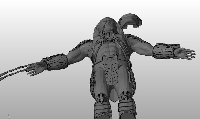 Predator Stl Archivos Imprimibles Figura Réplica Tamaño Etsy