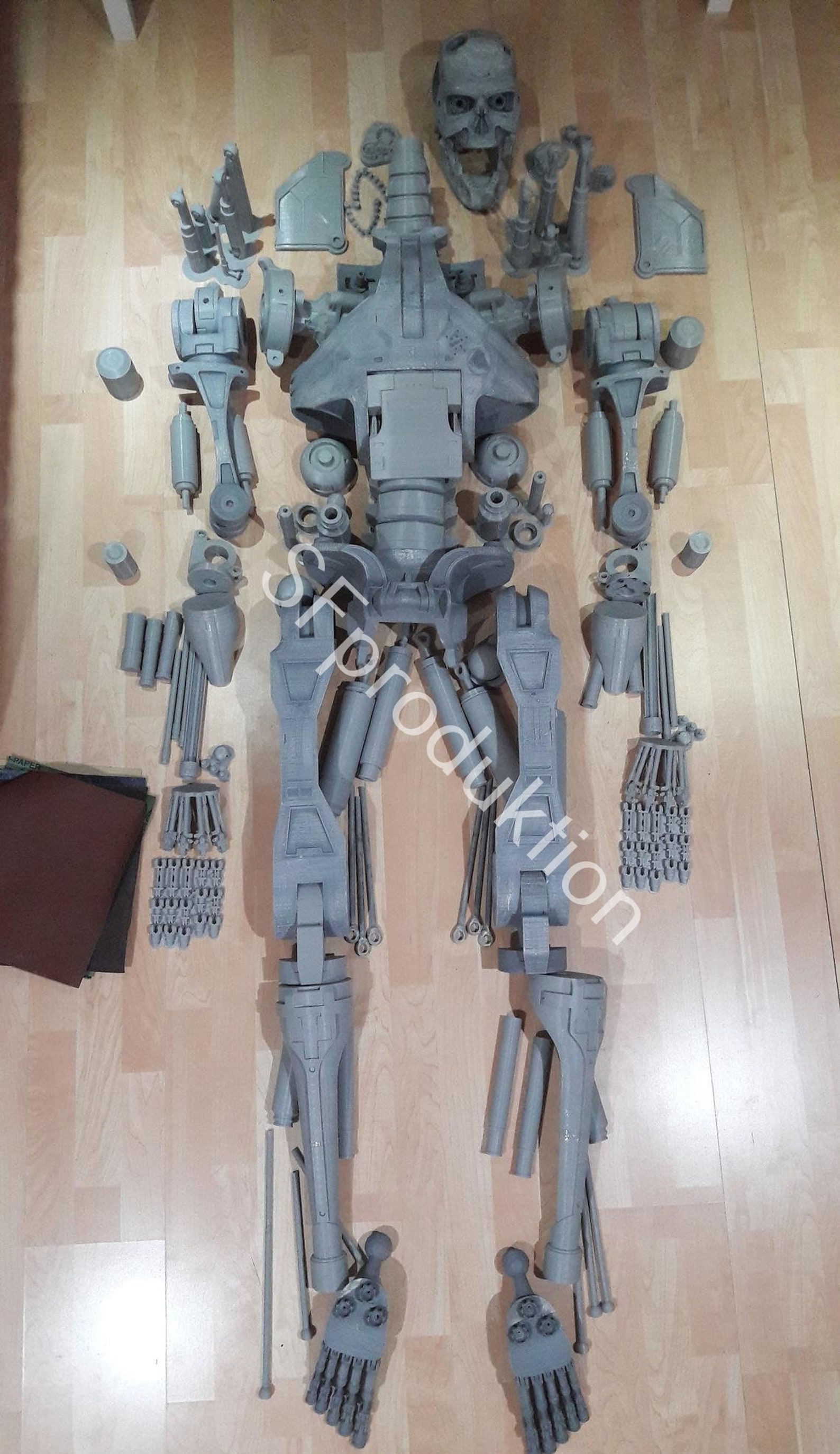 T2 Terminator T800 Endoskeletton 1:1 Lifesize Kit Movable // - Etsy