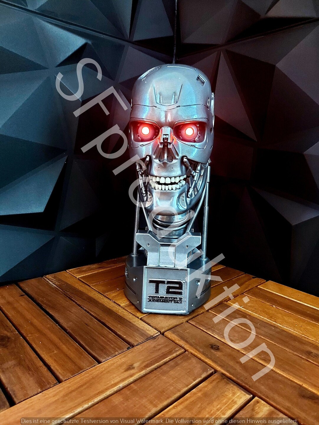 T2 Terminator T800 Endoskeletton Head 1:1 Lifesize // Replica ...