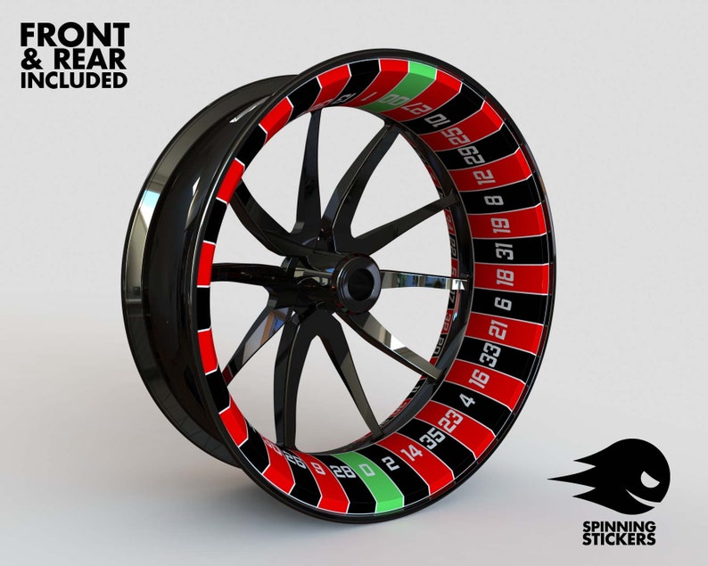 Wheel Stickers Roulette Wheel Rim Tape Motorcycle Decals Graphics 17 ...