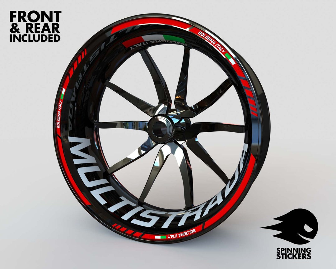 Wheel Stickers for Ducati MULTISTRADA Rim Tape Motorcycle Decals ...