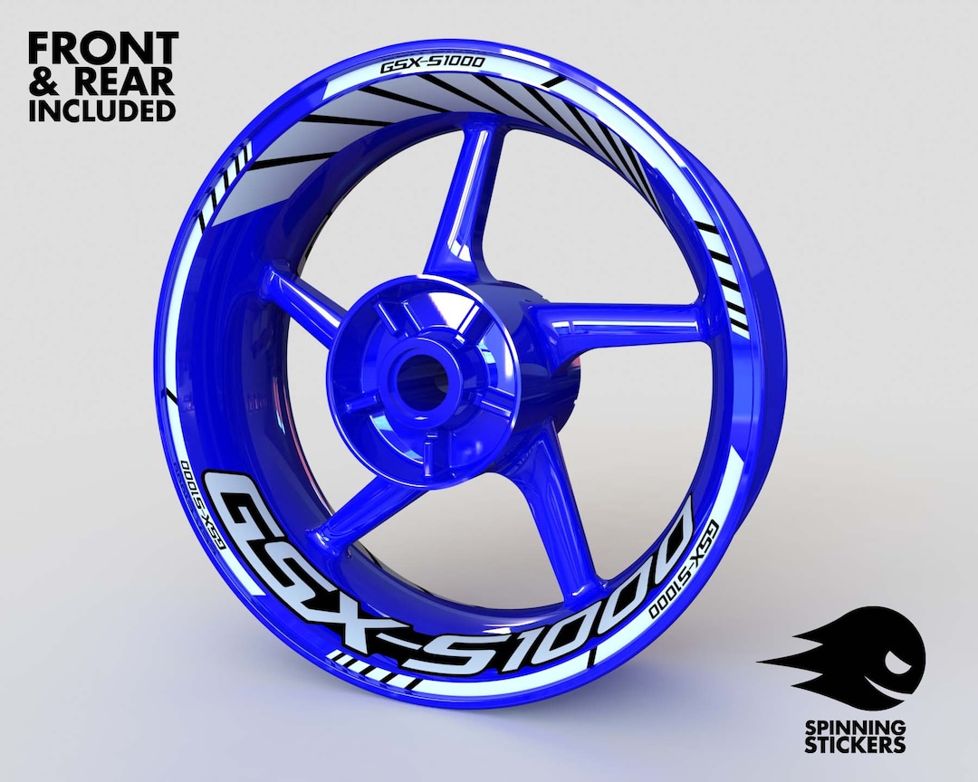 Wheel Stickers for Suzuki GSX-S 1000 GSXS Rim Tape Stripes Decals ...