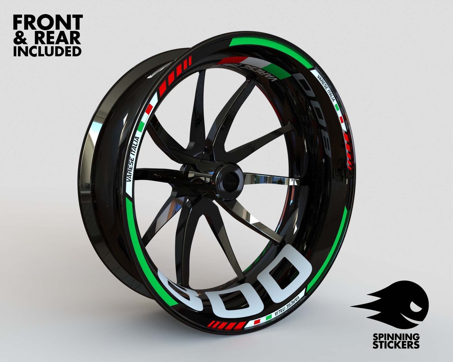 Wheel Stickers for MV AGUSTA F3 800 Rim Stickers Decals Tape Stripes ...