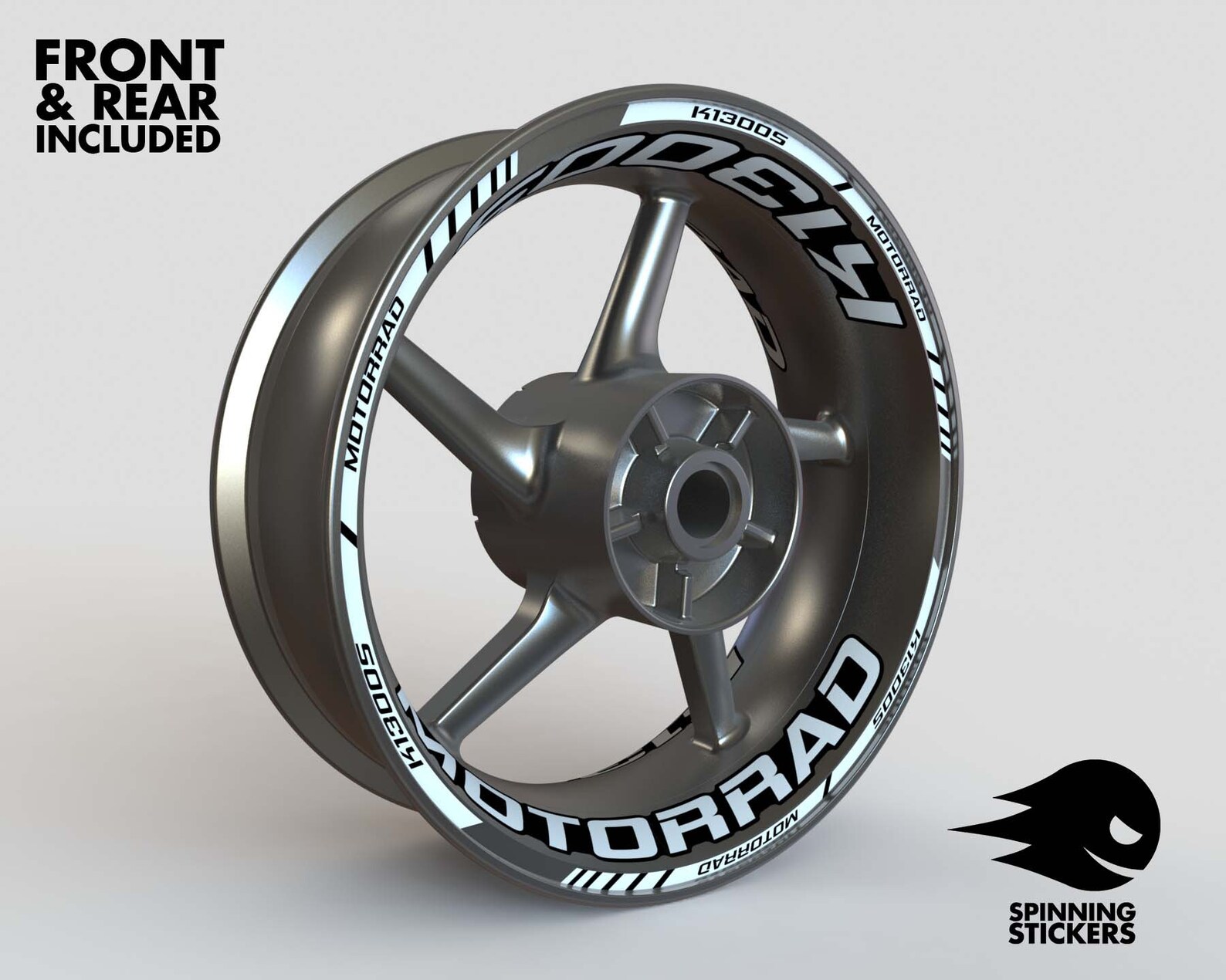 Wheel Stickers for BMW K1300S Rim Stickers Decals Tape Stripes Graphics ...