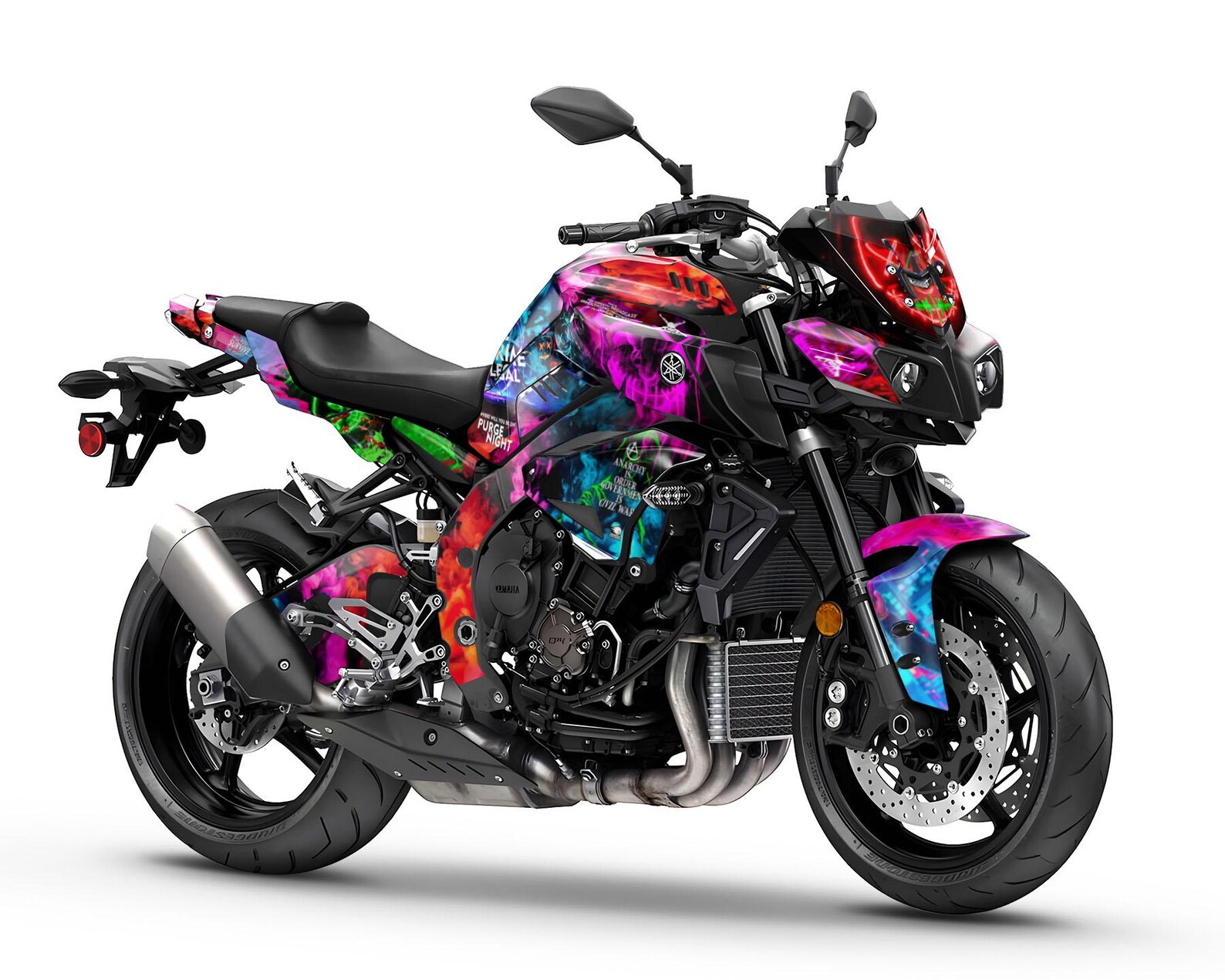 Graphic Kit for Yamaha MT-10 MT10 2016-2020 "purge" Motorcycle Decals ...