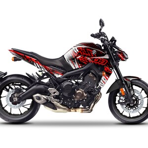 Graphic Kit for Yamaha MT-09 MT09 2014-2023 "riot" Motorcycle Decals ...