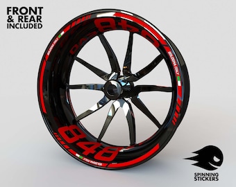 Wheel Stickers for Yamaha MT07 MT-07 Rim Tape Motorcycle Decals ...