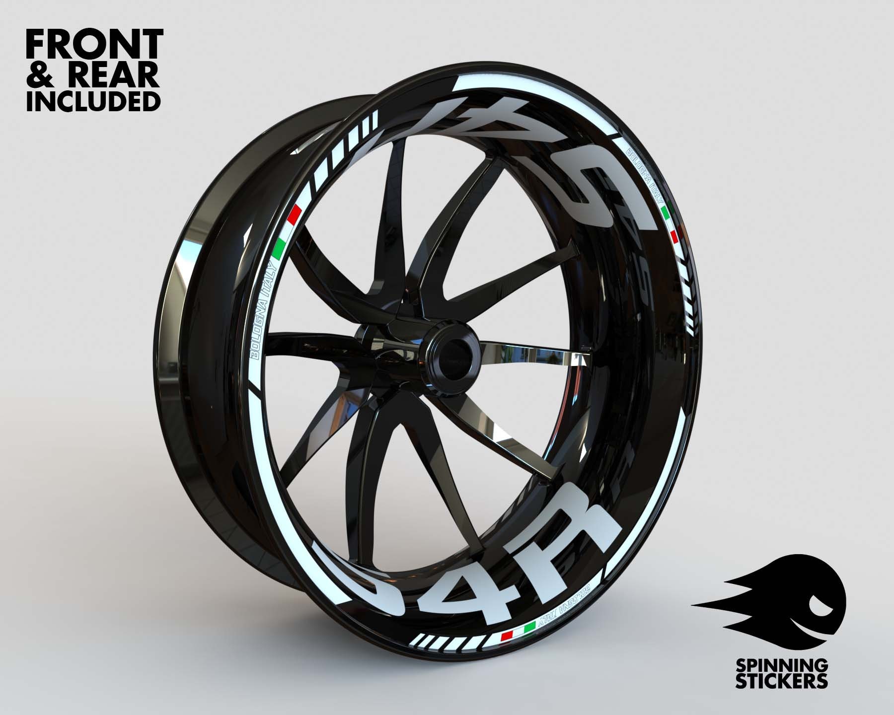 Wheel Stickers for Ducati S4R Rim Tape Motorcycle Decals Graphics 17 ...