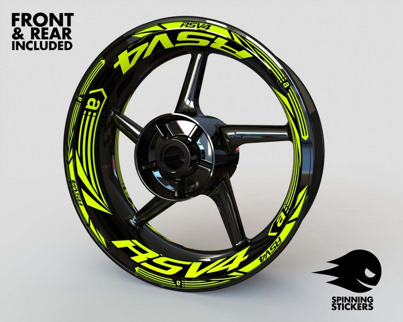 Wheel Stickers for Aprilia RSV4 Rim Tape Stripes Decals Graphics ...