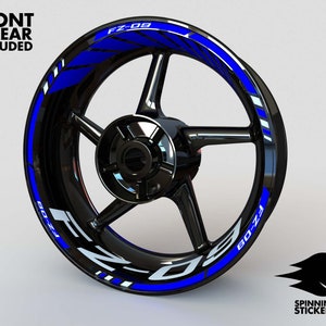 Wheel Stickers for Yamaha FZ09 FZ-09 Rim Tape Stripes Decals Graphics ...