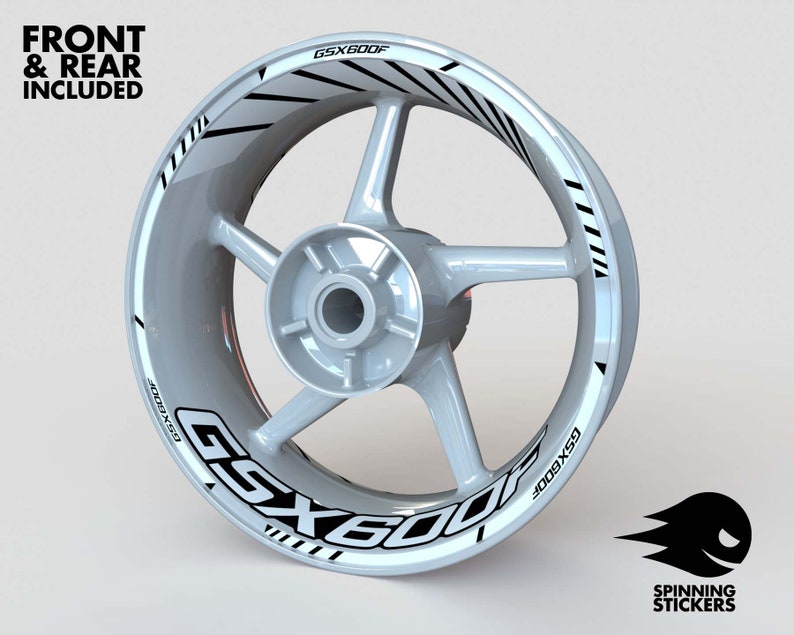 Wheel Stickers for Suzuki GSX600F Rim Tape Motorcycle Decals Graphics ...